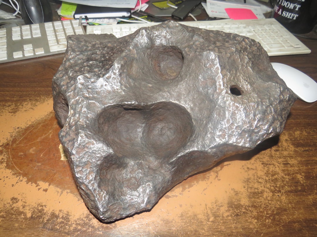 18.5 Kgm Canyon Diablo Meteorite Arizona Usa 41 Lbs Museum Collectors Grade Natural Burn Hole - Etsy
