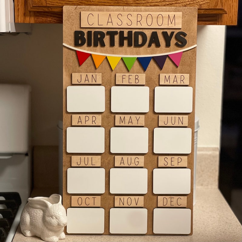 Classroom Birthday Chart - Etsy