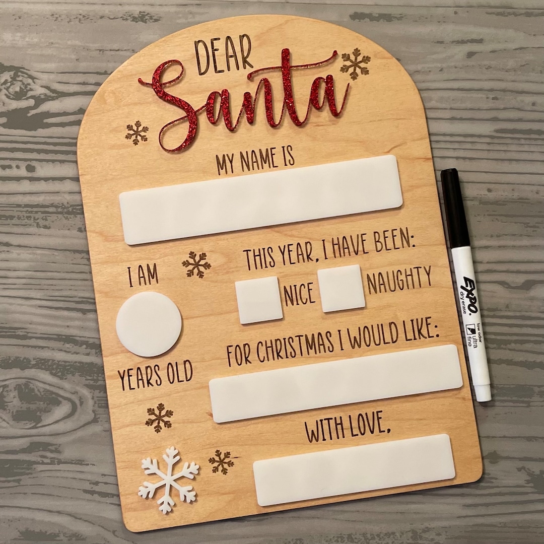 Merry Christmas Sign | Dry Erase Christmas Sign | Reusable Photo Prop ...
