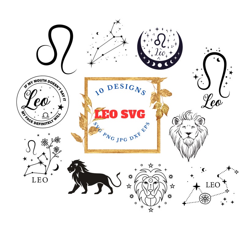 Leo Zodiac Svg, Zodiac Svg, Zodiac Leo Sign Svg, Horoscope Svg ...