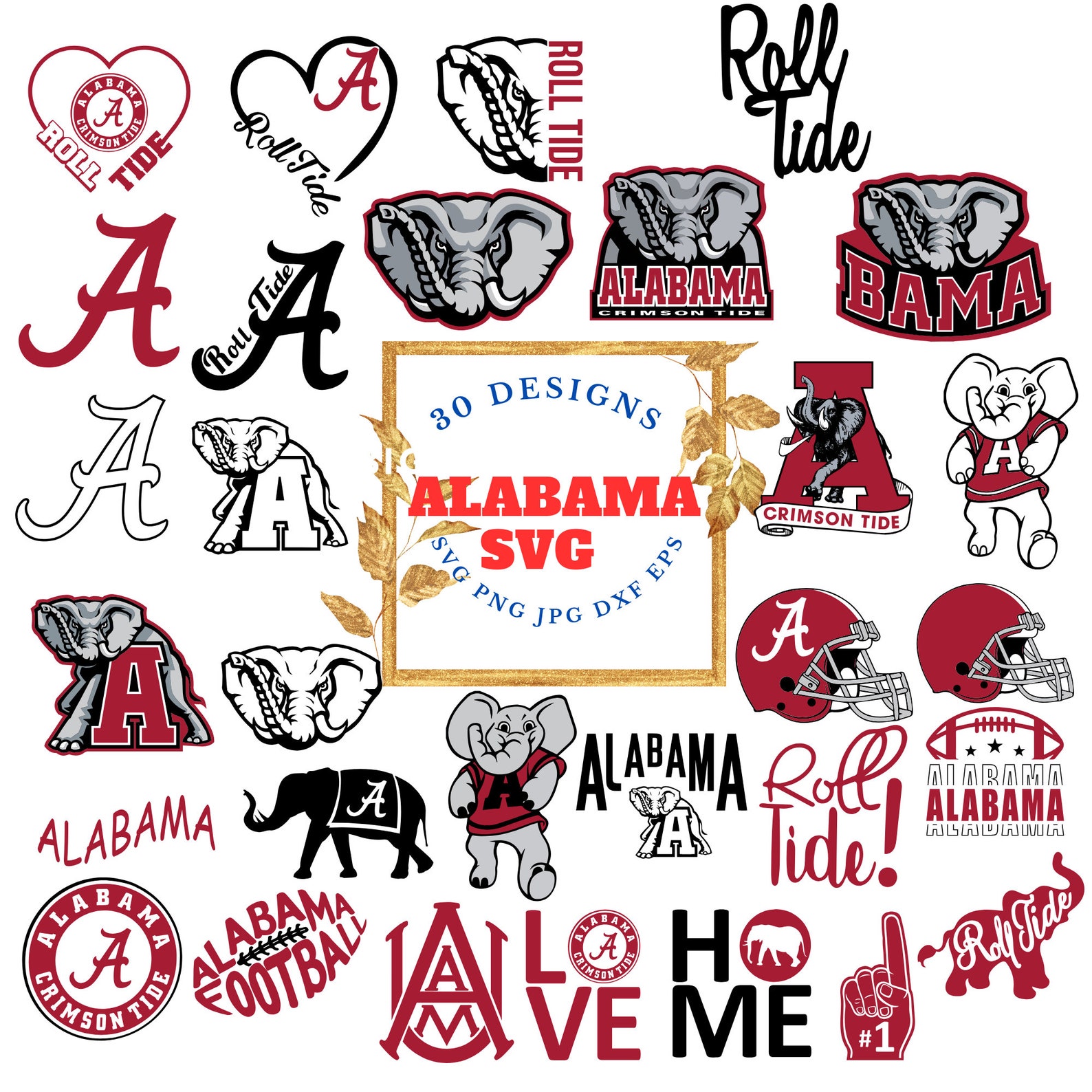 Crimson Tide Svg,alabama Crimson Tide,alabama Football Svg,alabama Svg ...
