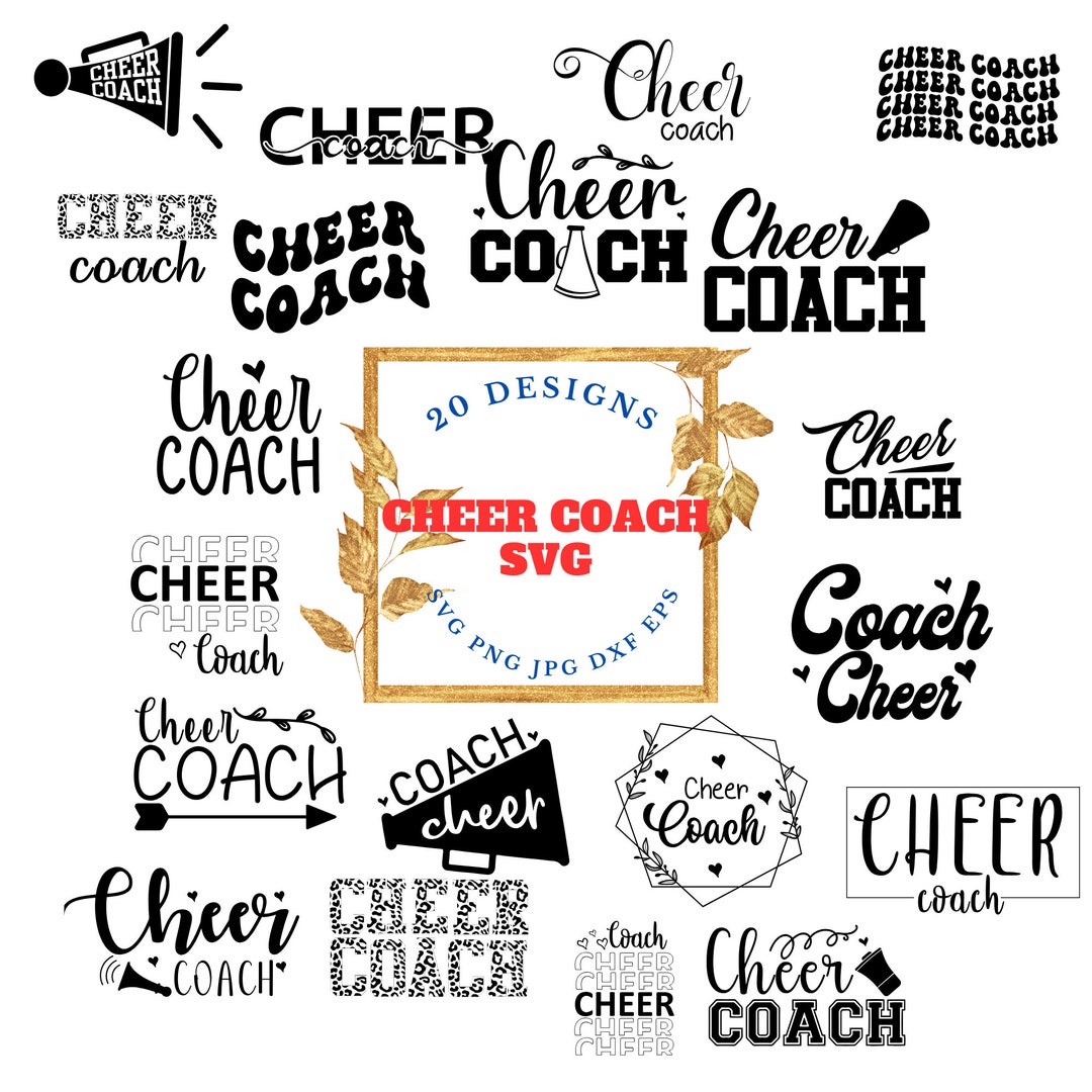 Cheer Coach SVG, Cheer Coach, Cheer Png, Cheerleading SVG, Fußball ...