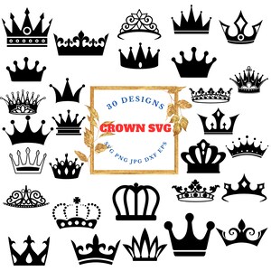 Krone SVG, Kronen Cricut, Tiara SVG Cut File, Krone Royal SVG, König ...