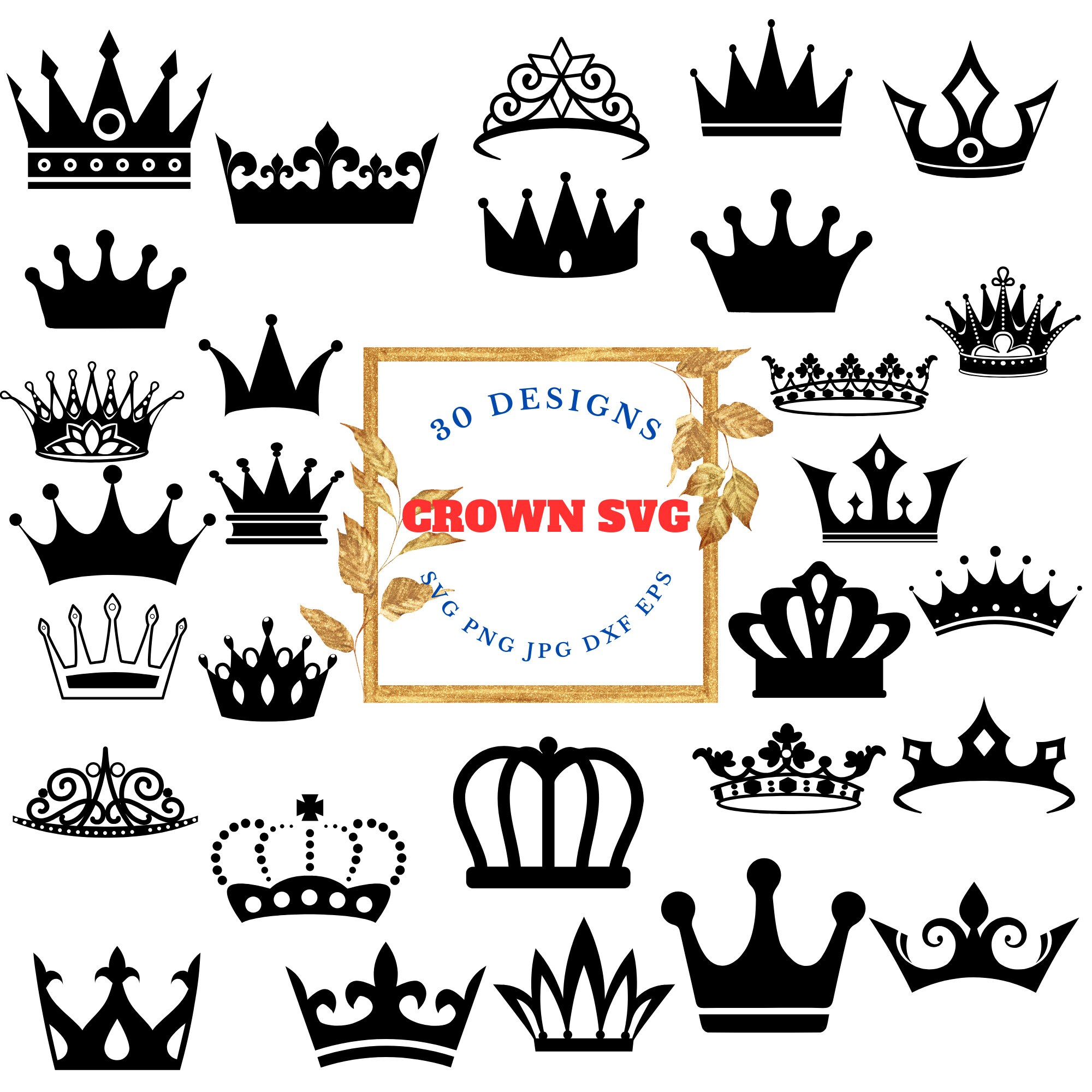 Crown SVG, Crowns Cricut, Tiara SVG Cut File, Crown Royal Svg, King ...