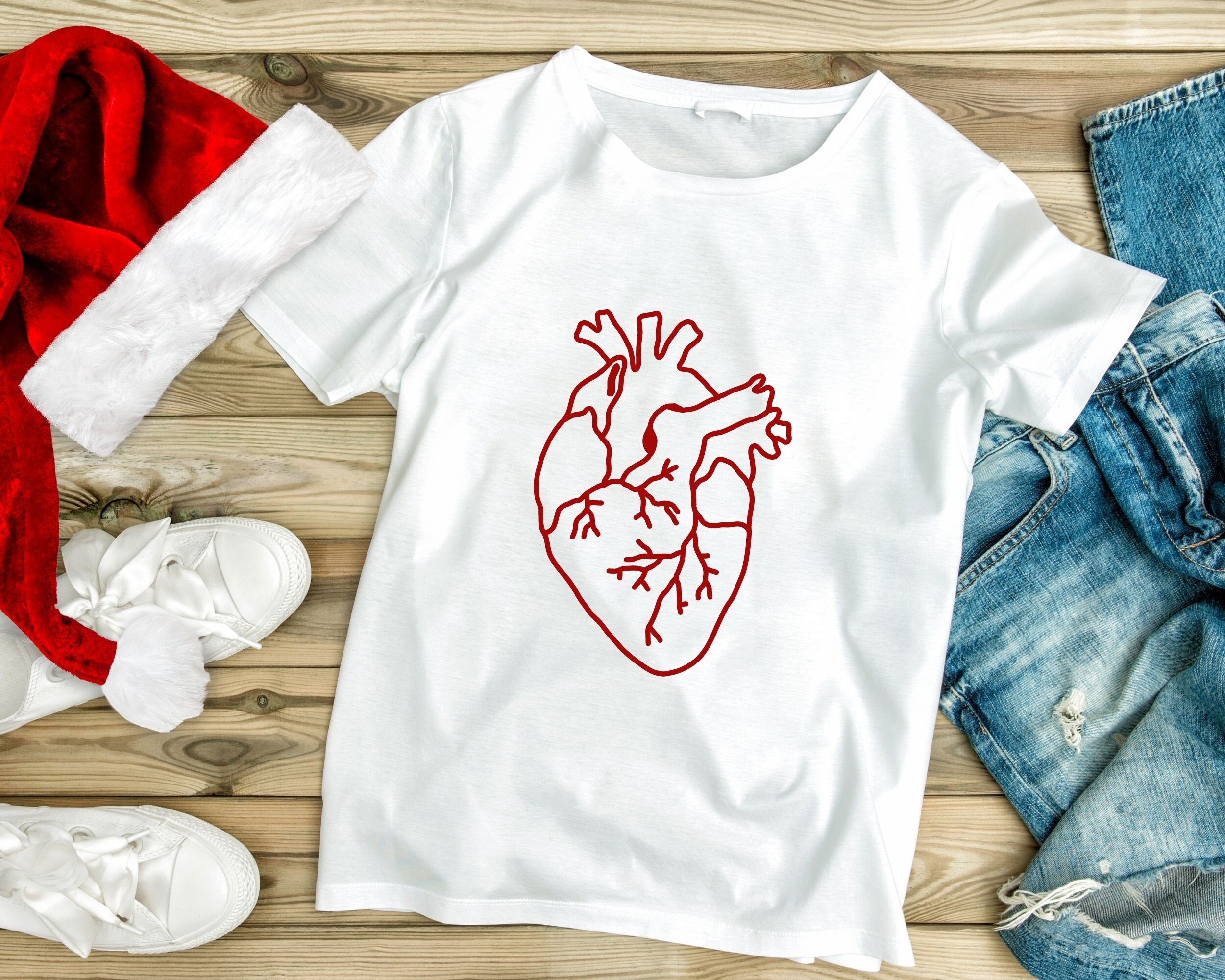 Anatomical Heart Svg Bundle, Flower Heart Svg, Human Heart Svg, Anatomy ...