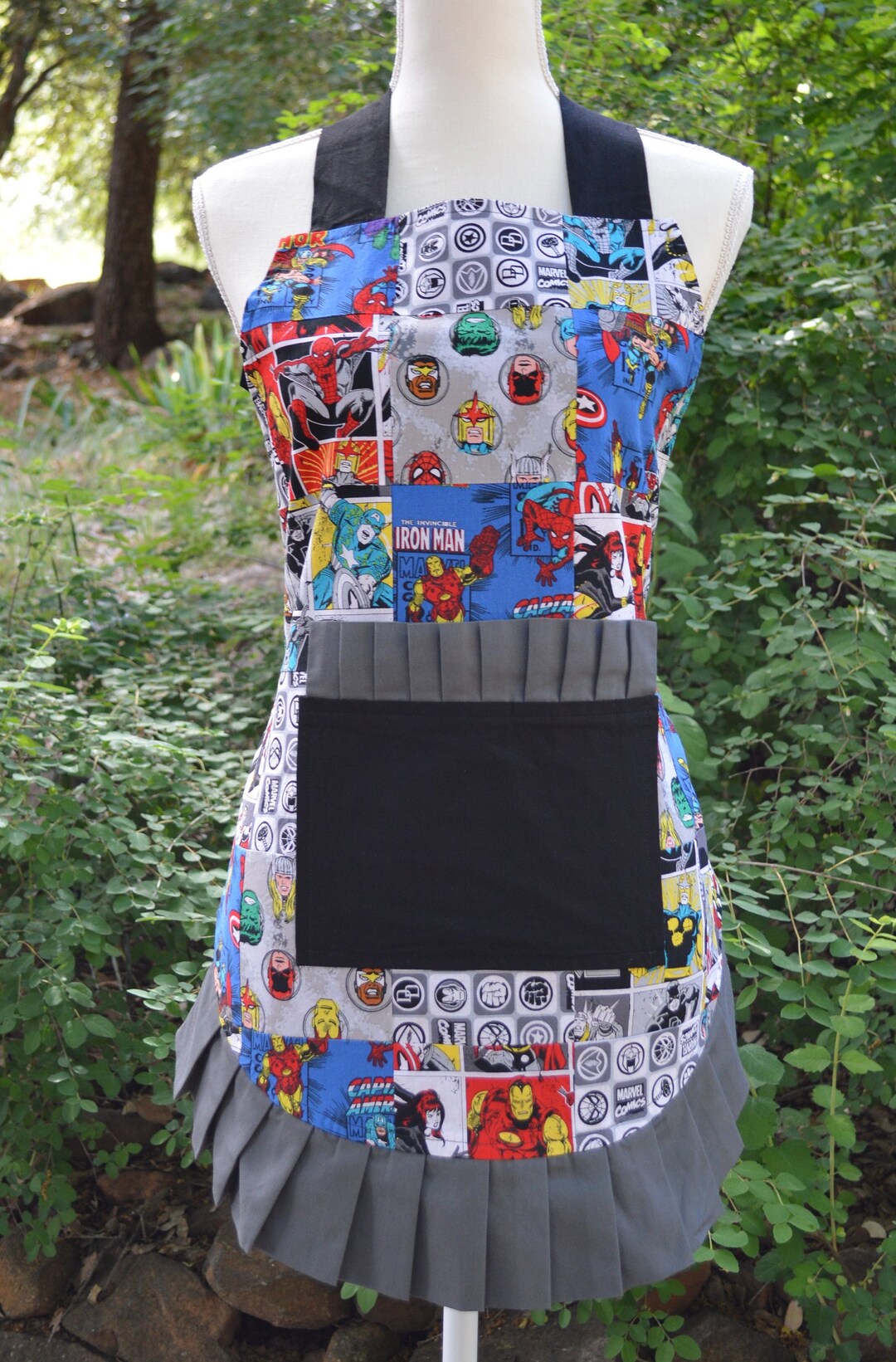 Marvel Comics Apron | Handmade | Quilted | Apron for Women | Gift for ...
