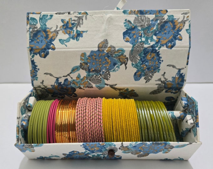 Bangle Box Handmade Printed Bangle Box for Wedding Gift for Bridesmaid ...