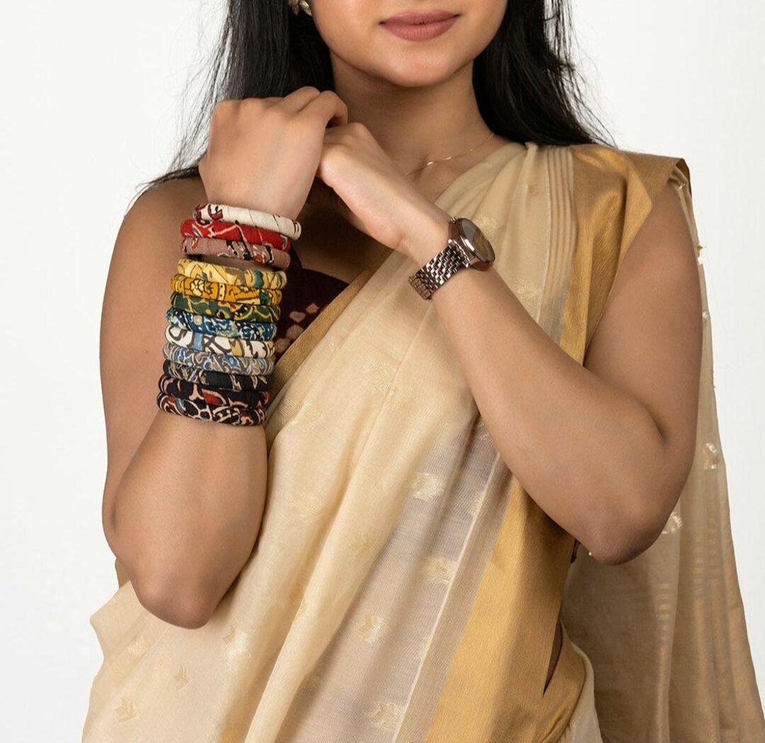 Printed Fabric Bangles Handmade Bangles Western Wear Bangles Ethnic ...