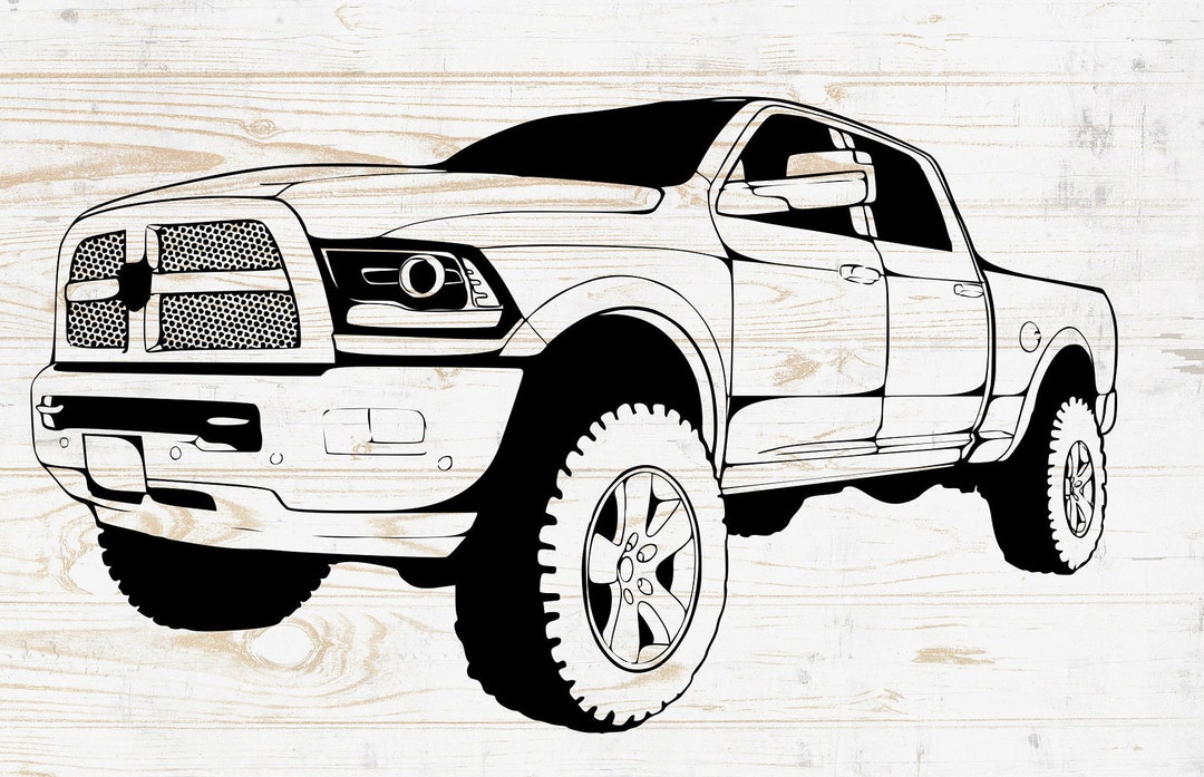 RAM Pickup SVG File for Download - Etsy Canada