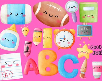 45 Doodle School Clipart Back to School Clipart. Personal and - Etsy