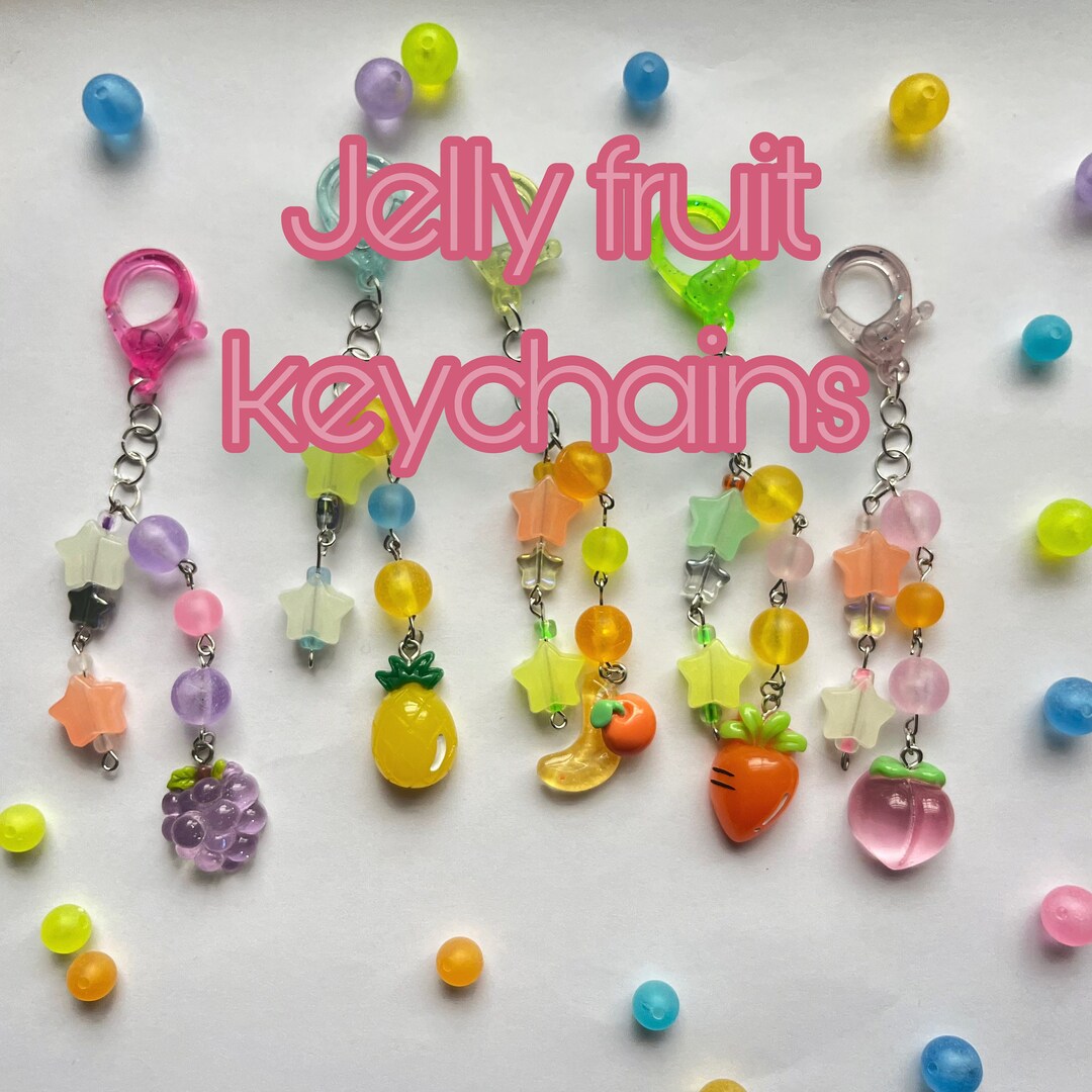 Jelly Fruit Keychains - Etsy