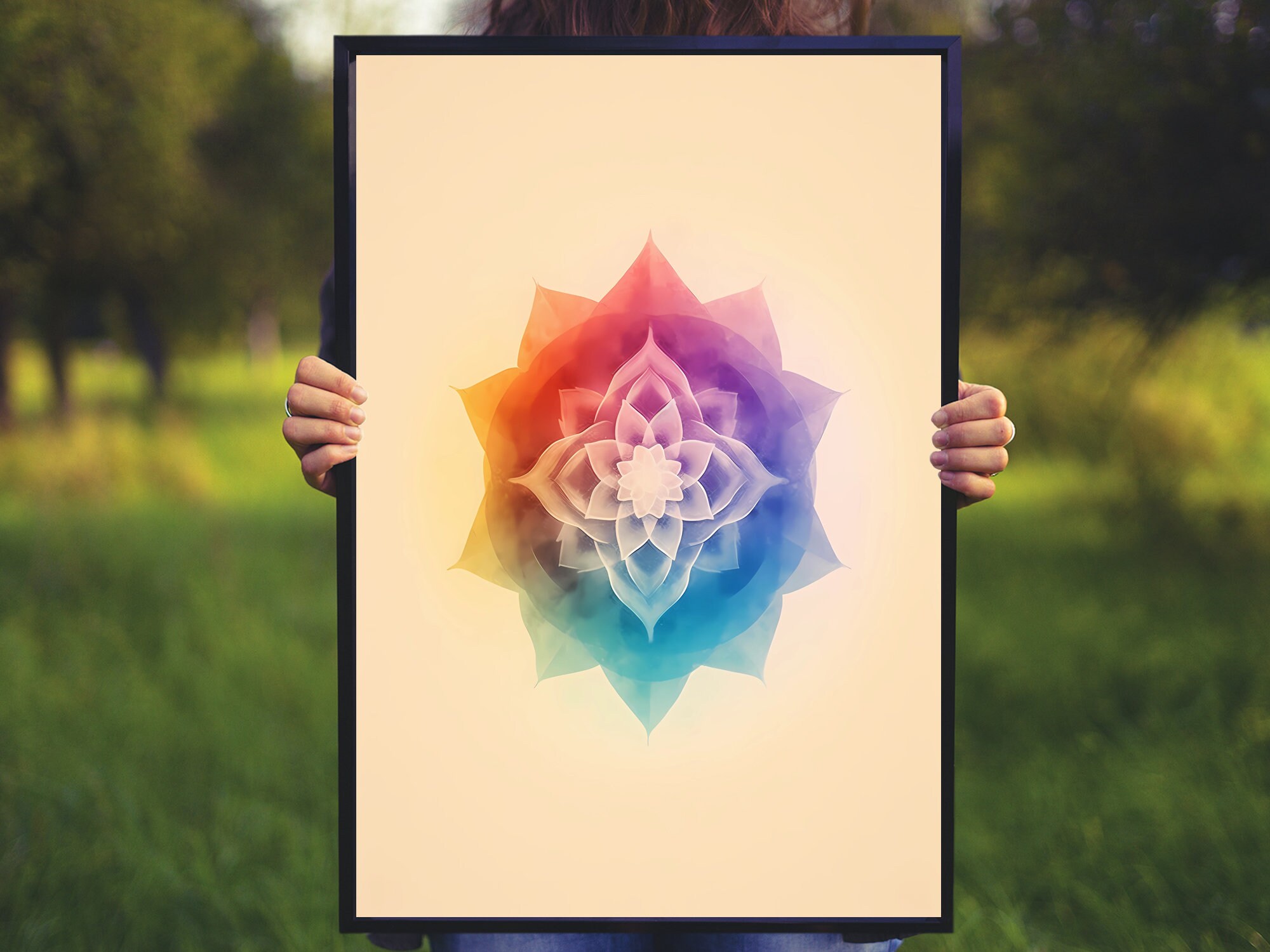 Positive Art Positive Aura Poster Spiritual Energy Poster - Etsy