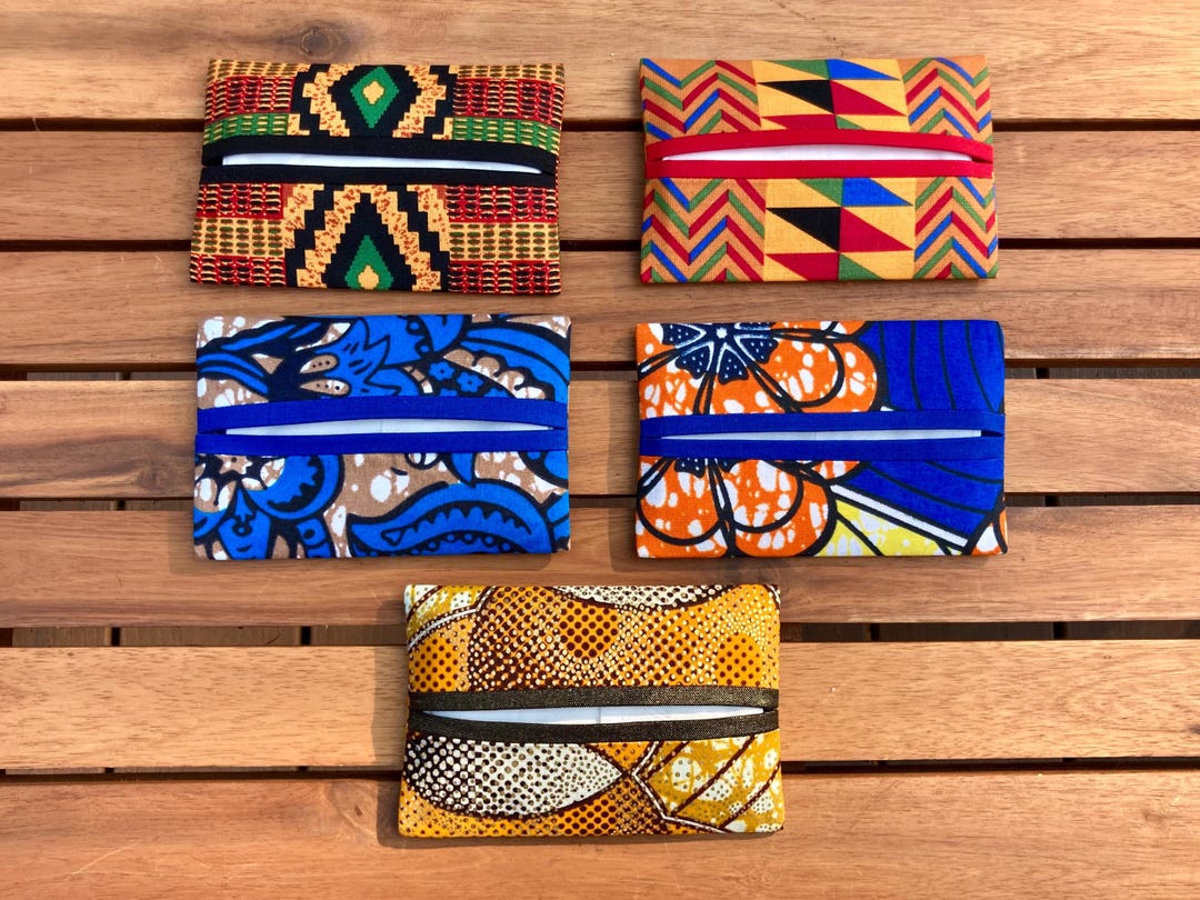 African- Inspired Fabric Tissue Holder: Travel Size Kleenex Cover With ...