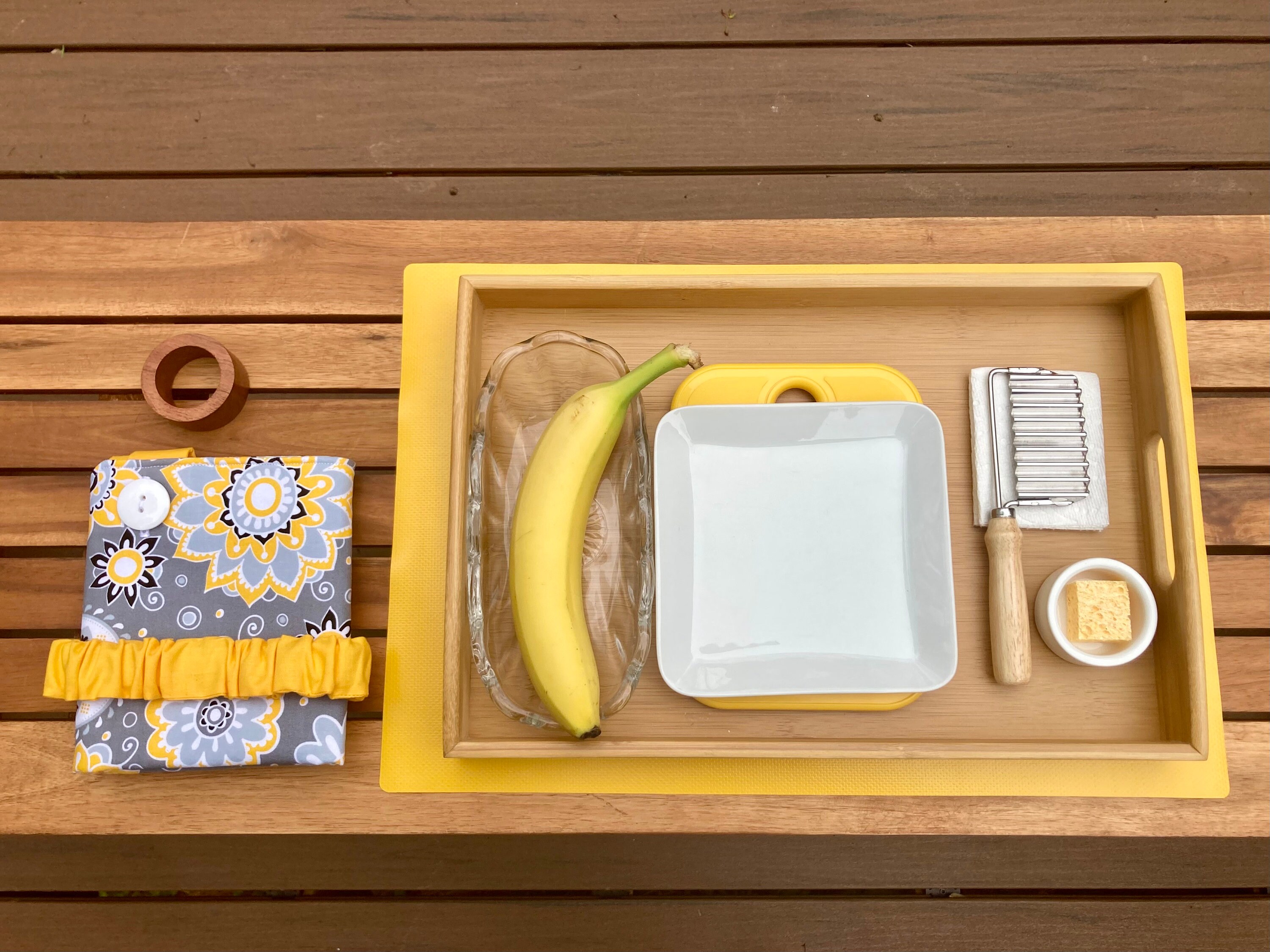 Banana Cutting Activity Montessori 3-6y Banana Slicing Lesson ...