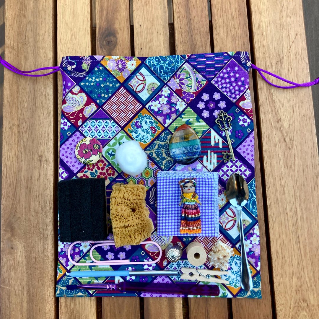 Purple Diamond Montessori Mystery Bag Activity + Objects | Montessori ...