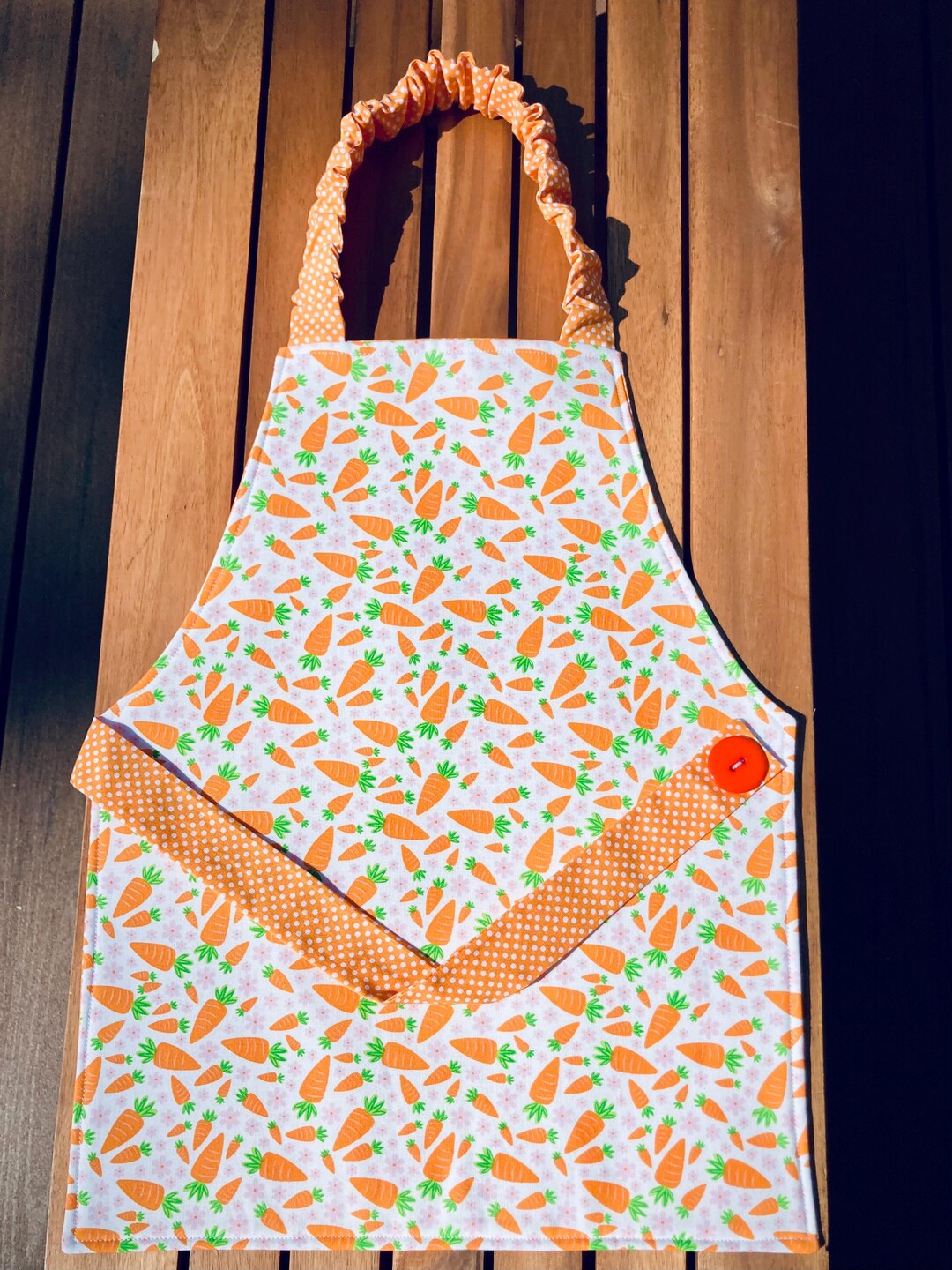 Carrot Themed Child-sized Apron| Handmade Montessori Apron for Primary ...