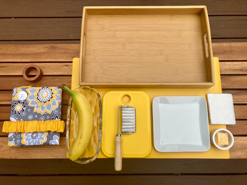 Banana Cutting Activity Montessori 3-6y Banana Slicing Lesson ...