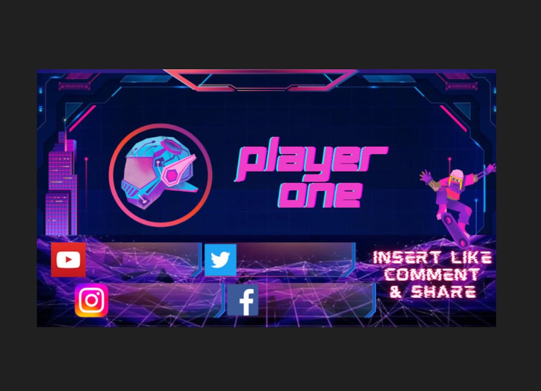 Youtube Banner Cyberpunk Version - Etsy