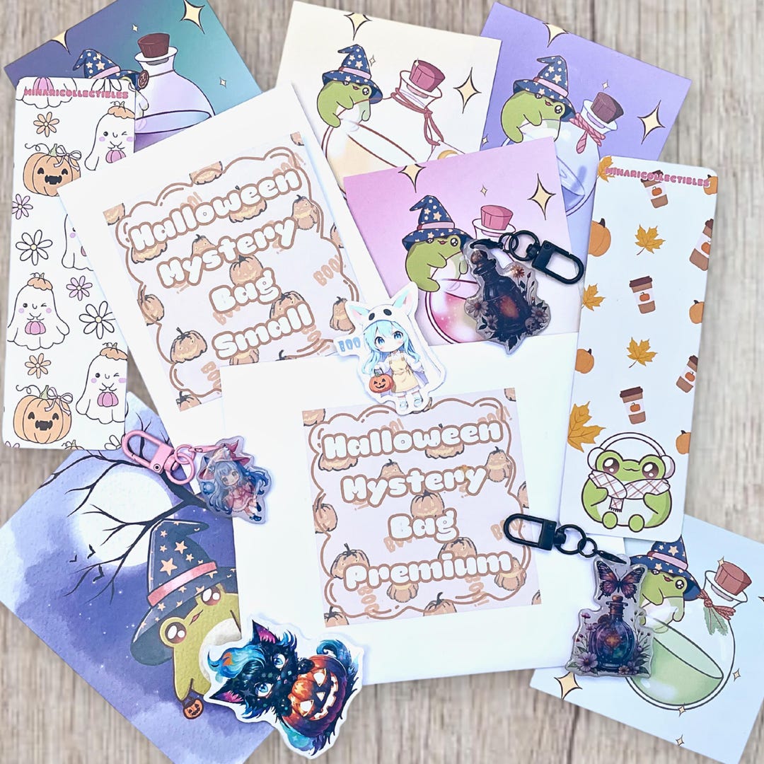 Halloween Mystery Bag – Cute Kawaii Surprise Pack With Stickers ...