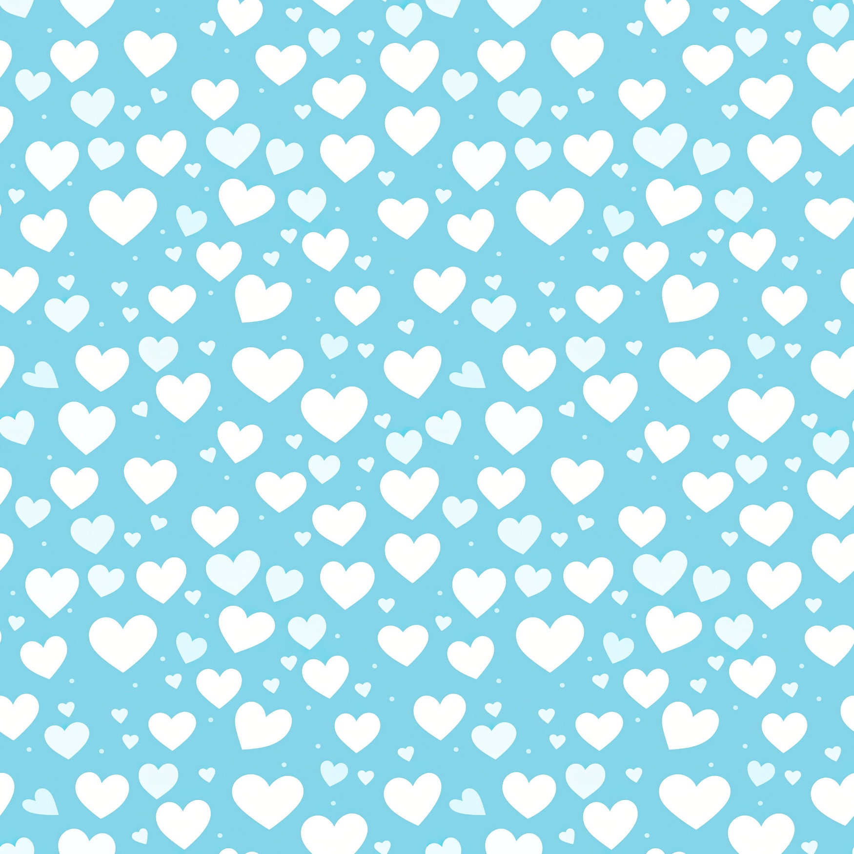 8 Blue and White Heart Seamless Patterns Heart Tile Pattern - Etsy