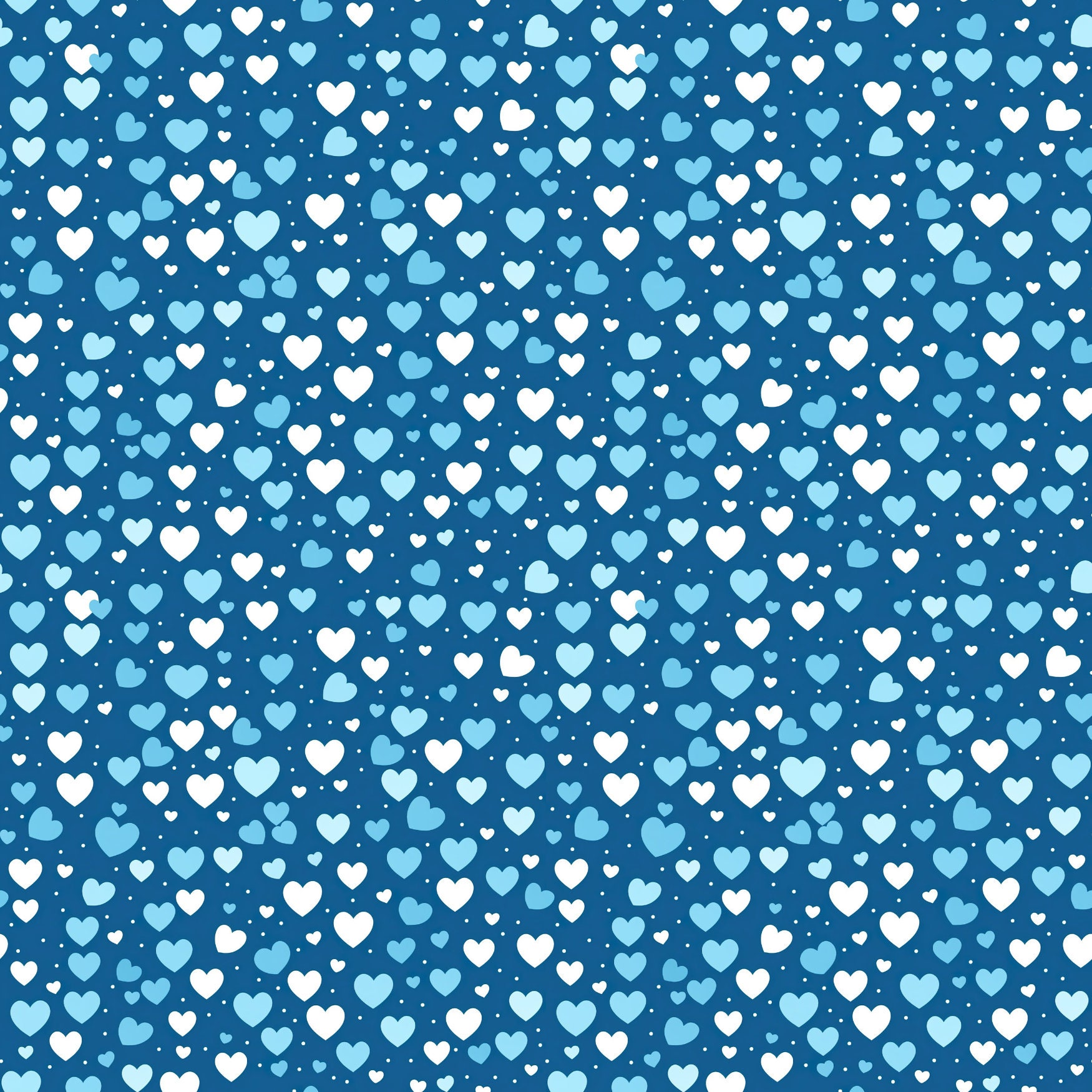 8 Blue and White Heart Seamless Patterns Heart Tile Pattern - Etsy