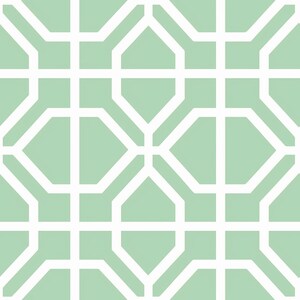 8 Green and White Seamless Patterns Green Ceramic Porcelain Pattern ...