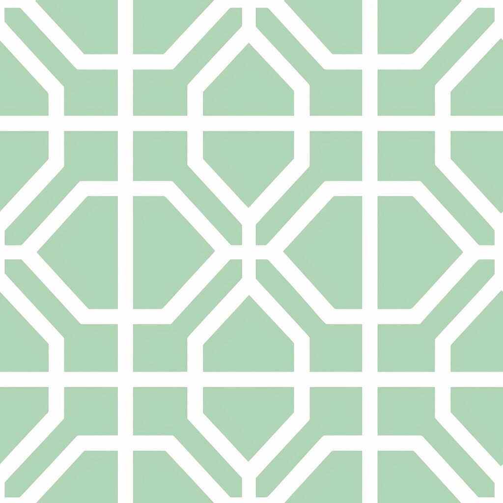 8 Green and White Seamless Patterns Green Ceramic Porcelain Pattern ...