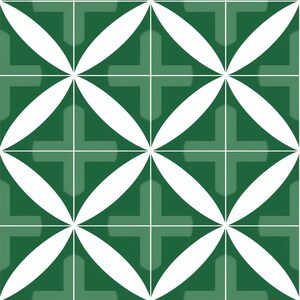 8 Green and White Seamless Patterns Green Ceramic Porcelain Pattern ...