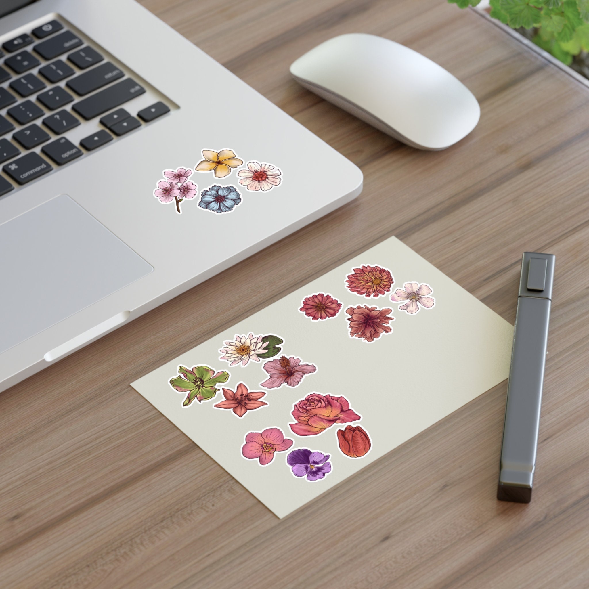 Flower Illustration Sticker Sheets Art Original Nature Flora Botanical ...