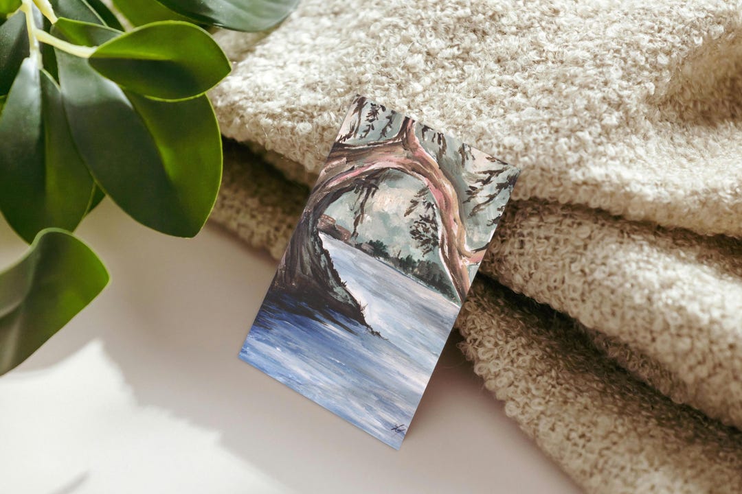 Tree Flow Abstract Expressionist Postcard – Tranquil Nature-inspired ...