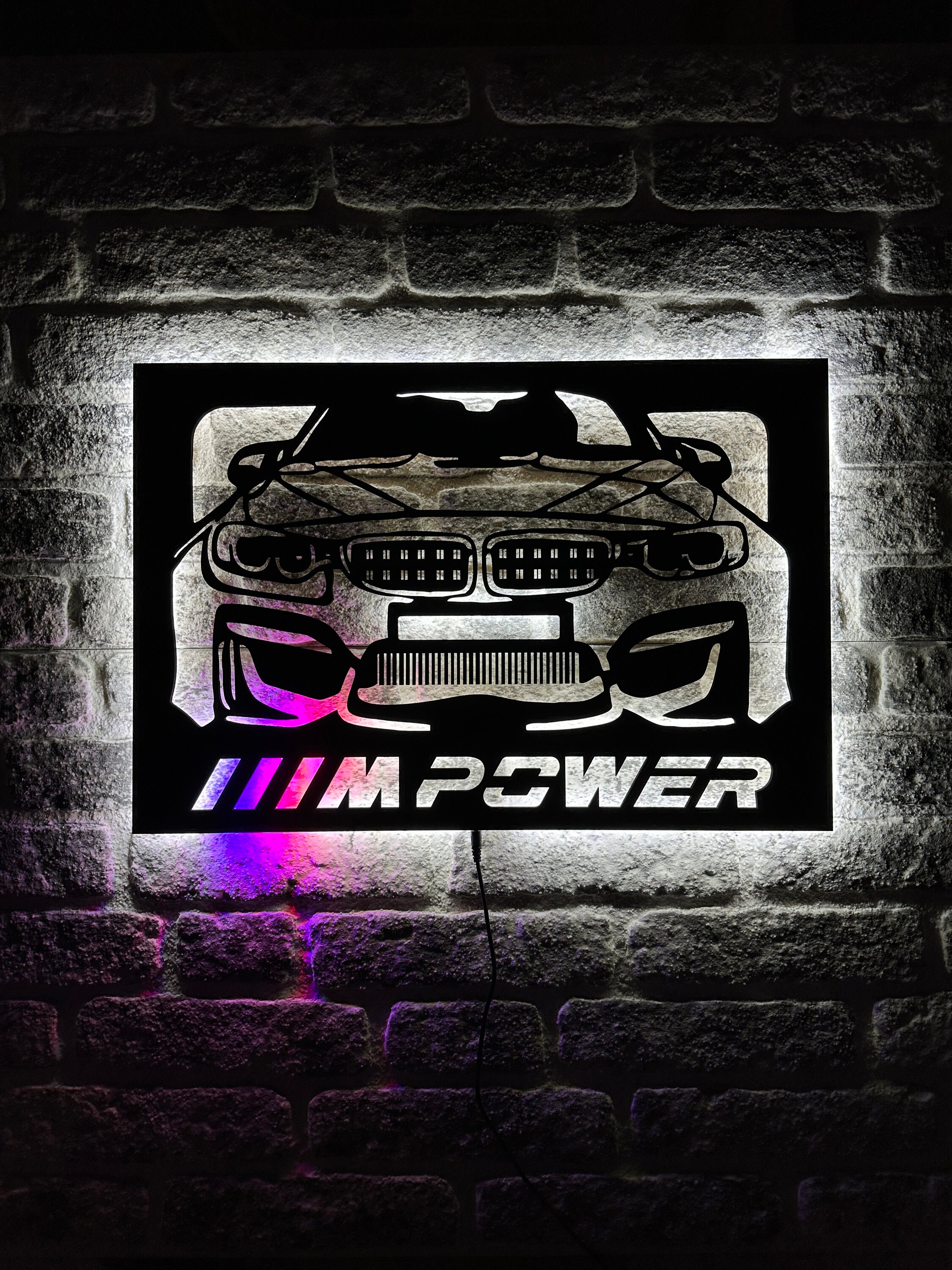 Bmw Wall Art Bmw Led Sign Bmw M Power Led Sign Bmw M Power - Etsy