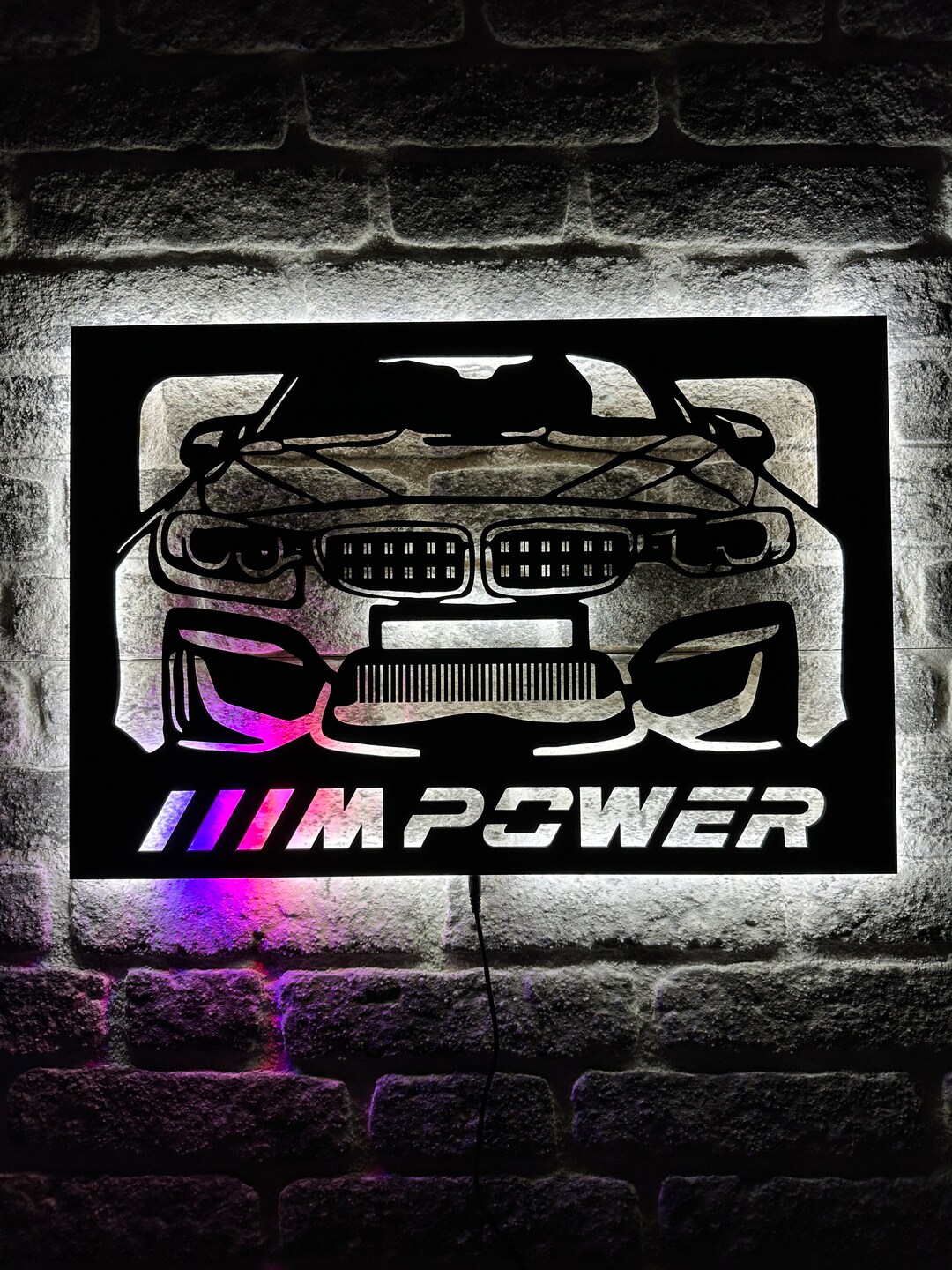 Bmw Wall Art Bmw Led Sign Bmw M Power Led Sign Bmw M Power - Etsy