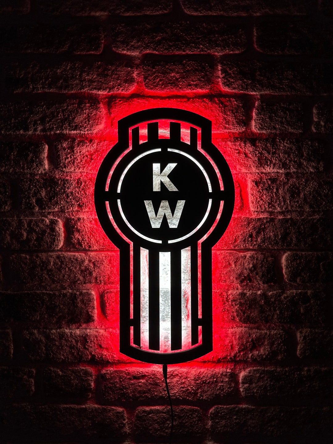 Kenworth Led Sign Kenworth Wall Art Kenworth Led Light Wood - Etsy