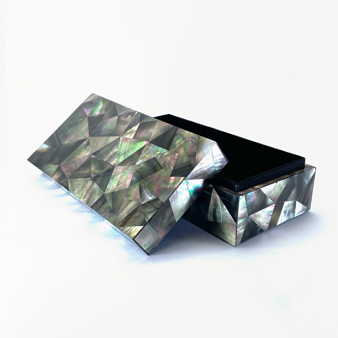 MOTHER OF PEARL Inlay Jewelry Box, Decorative & Luxury, Expensive ...