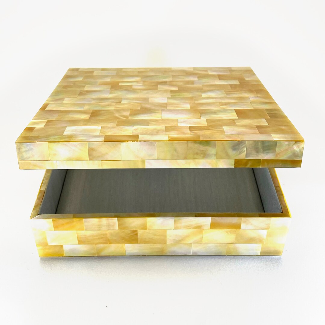 MOTHER OF PEARL Inlay Jewelry Box, Decorative & Luxury, Expensive ...