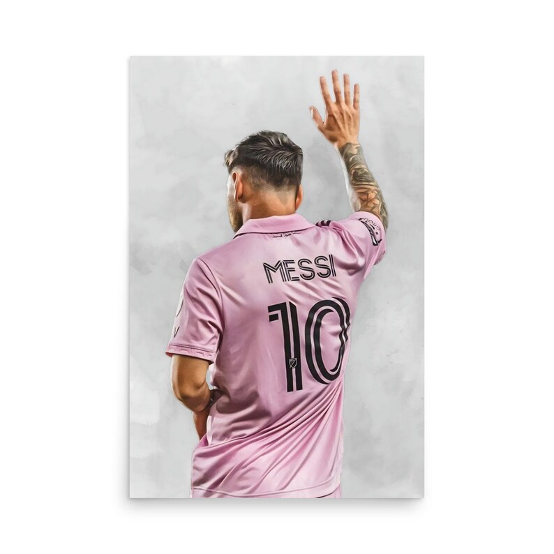 Lionel Messi Inter Miami Football Poster Print Wall - Etsy