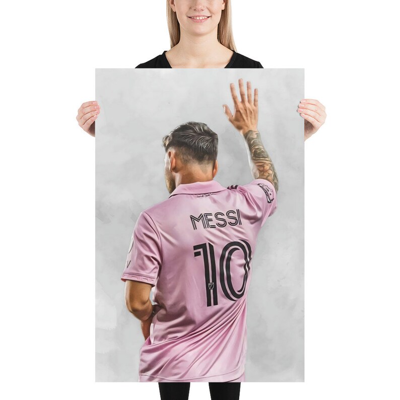 Lionel Messi Inter Miami Football Poster Print Wall - Etsy