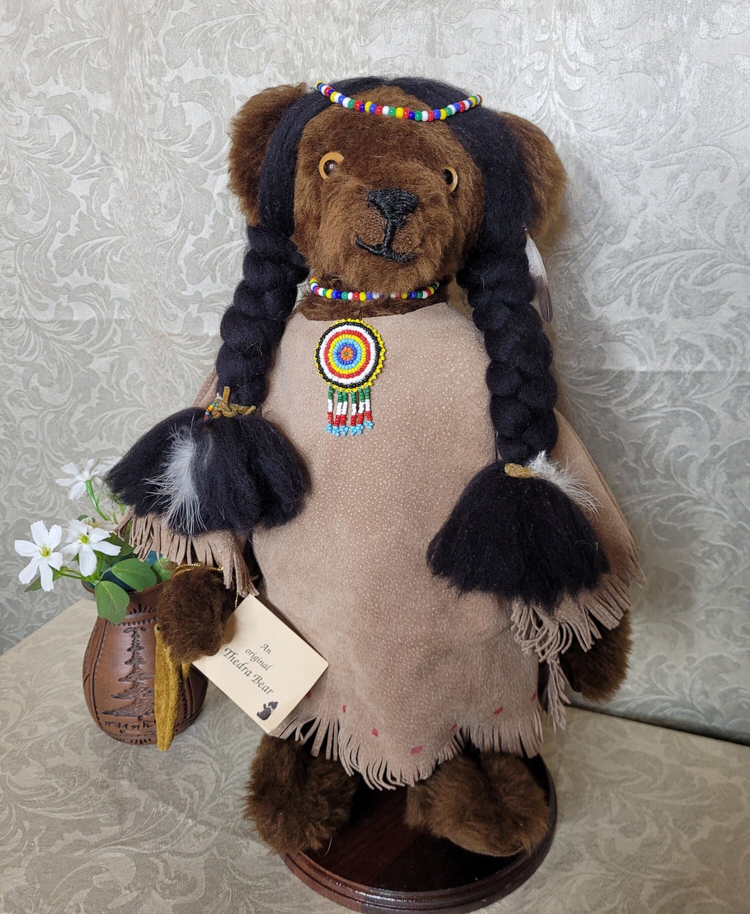 Collectable Mohair Teddy Bear American Indian/indigenous - Etsy