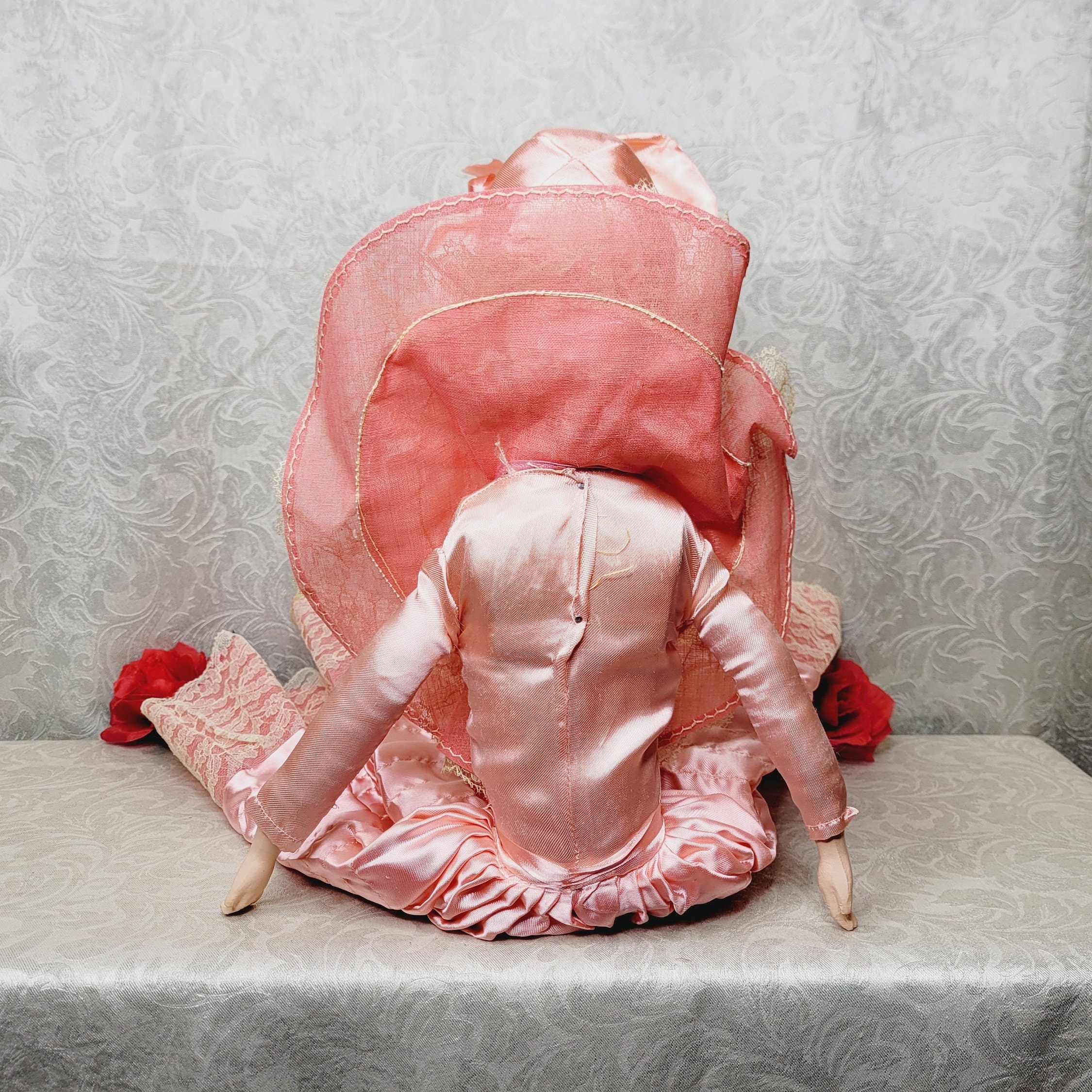 Vintage Antique French Boudoir/bed Doll. 1900's. Composite Doll/straw ...