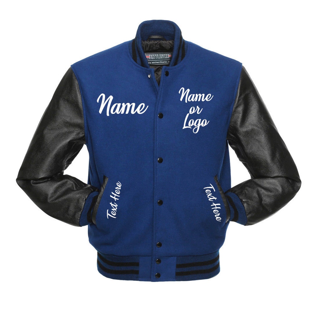 Custom Wearable Unisex Varsity Jacket | Letterman Without Hood Style ...