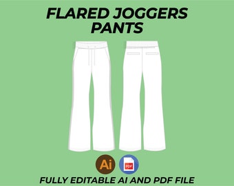 Custom Wearable Oversize Hoodie With Flared Joggers Pants Digital ...