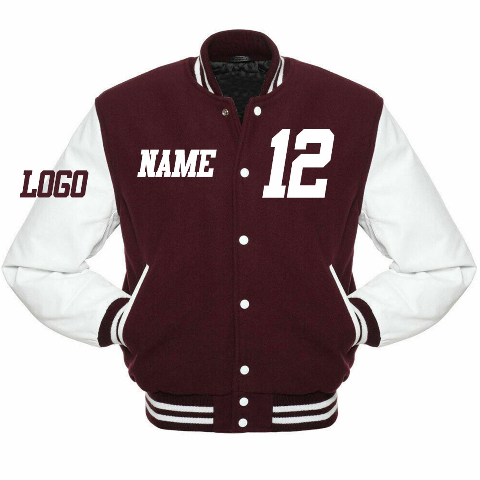 Custom Wearable Unisex Varsity Jacket | Letterman Without Hood Style ...