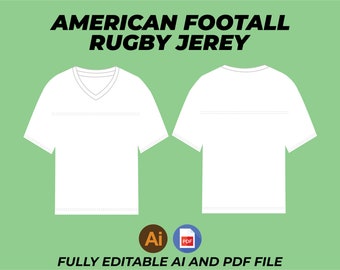 Custom Wearable Hockey Jersey Digital Mockups Vector Adobe Illustrator ...