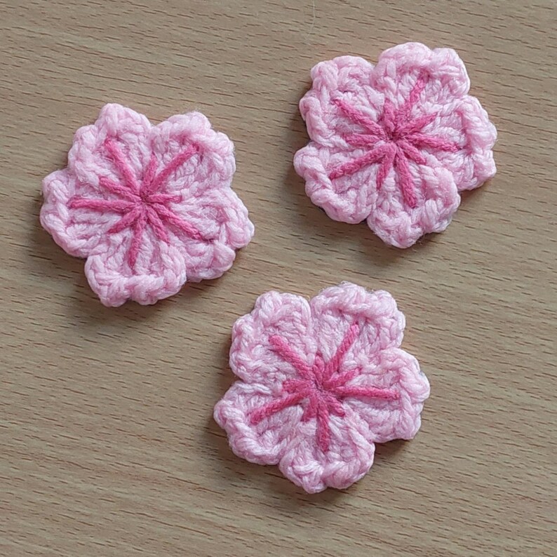 Crochet Cherry Blossom Magnet | Decorative Sakura Fridge Magnet - Etsy