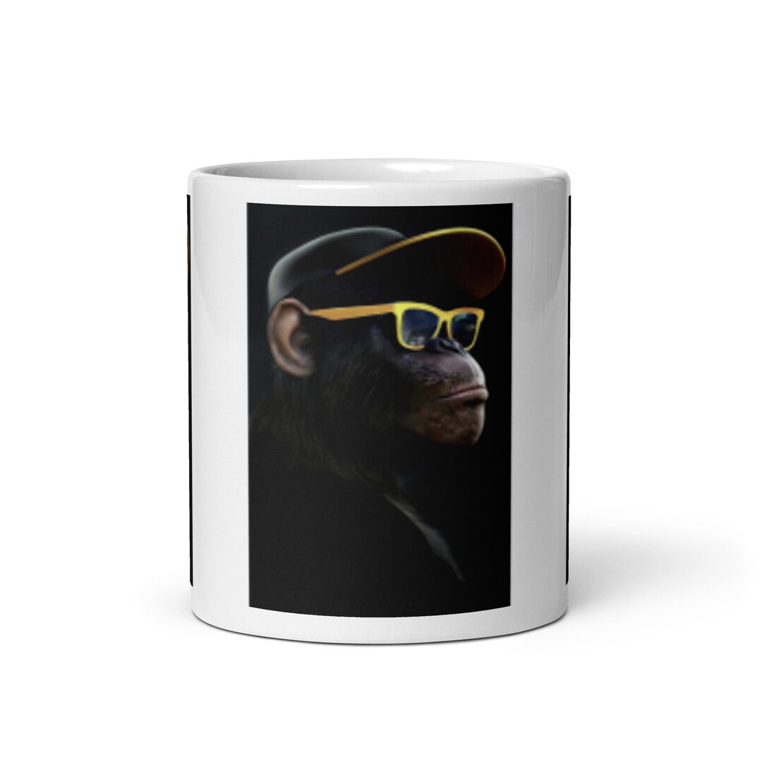 Buy-wise-monkeys-wall-art Funny-chimp-headphone-animal--prints-for ...