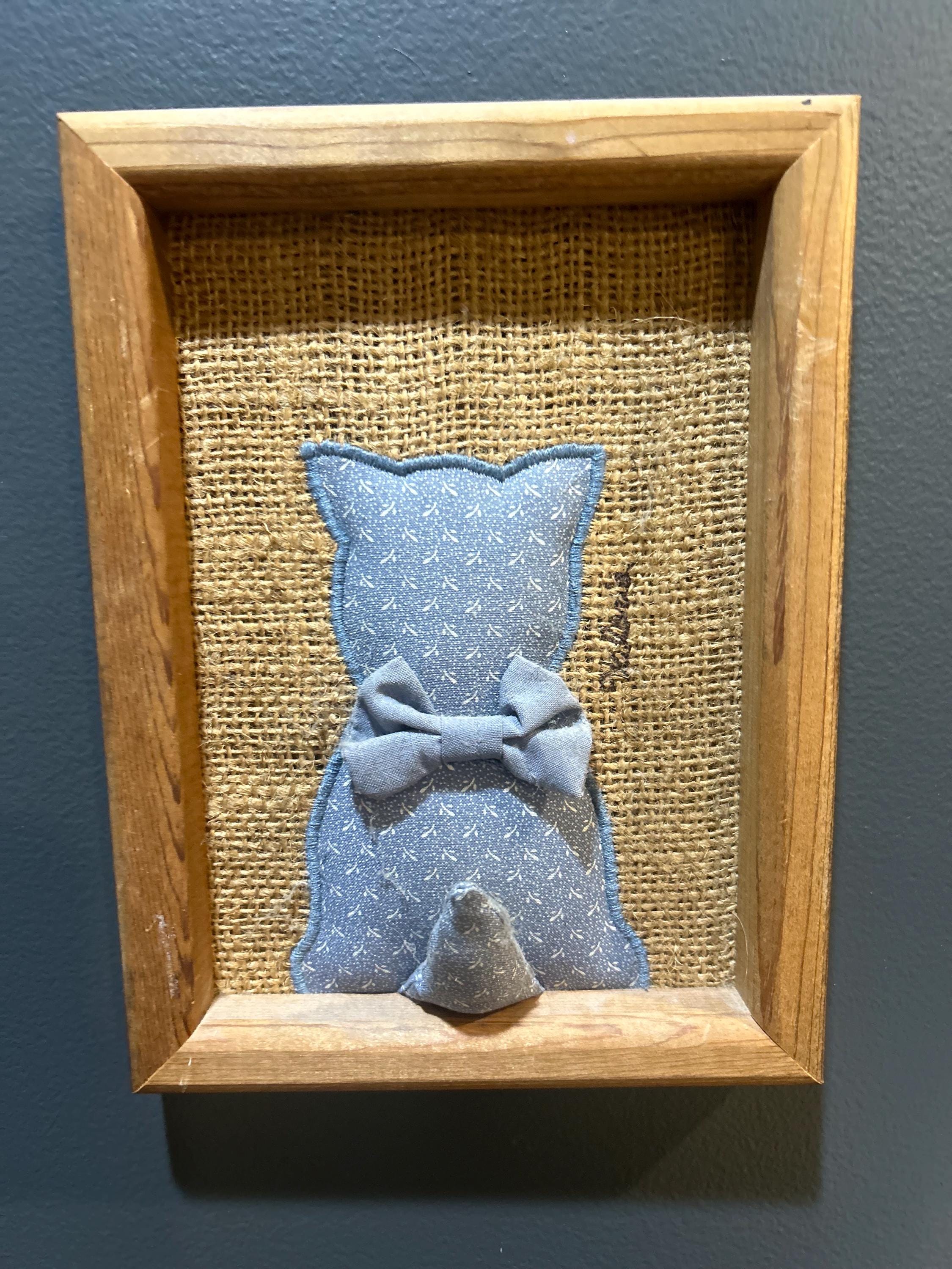 Valerie’s Folk Art Appliqué Pictures of Cat and House - Etsy