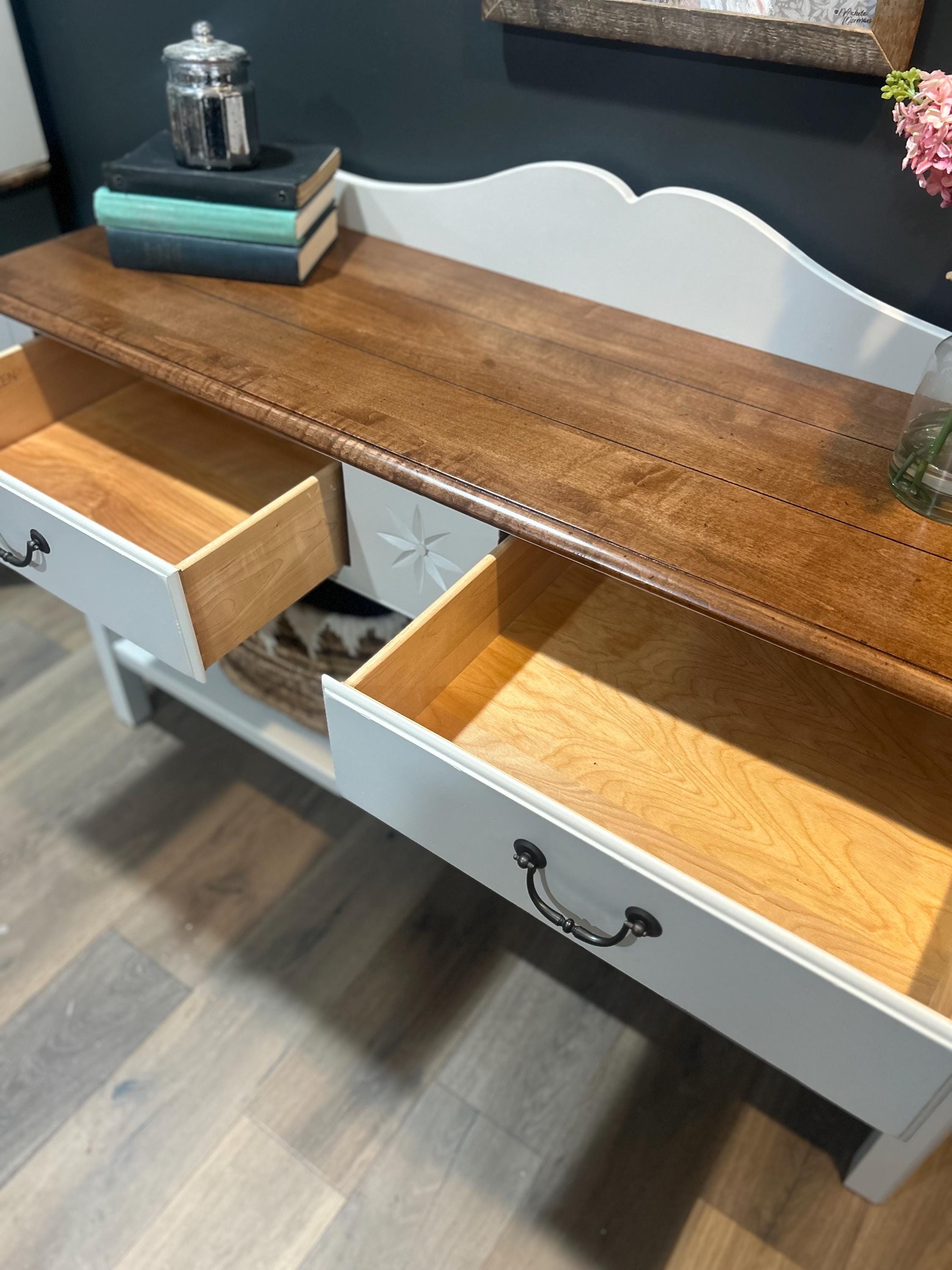 Ethan Allen Country Crossings Sofa Table/console Sideboard Maple #17 ...