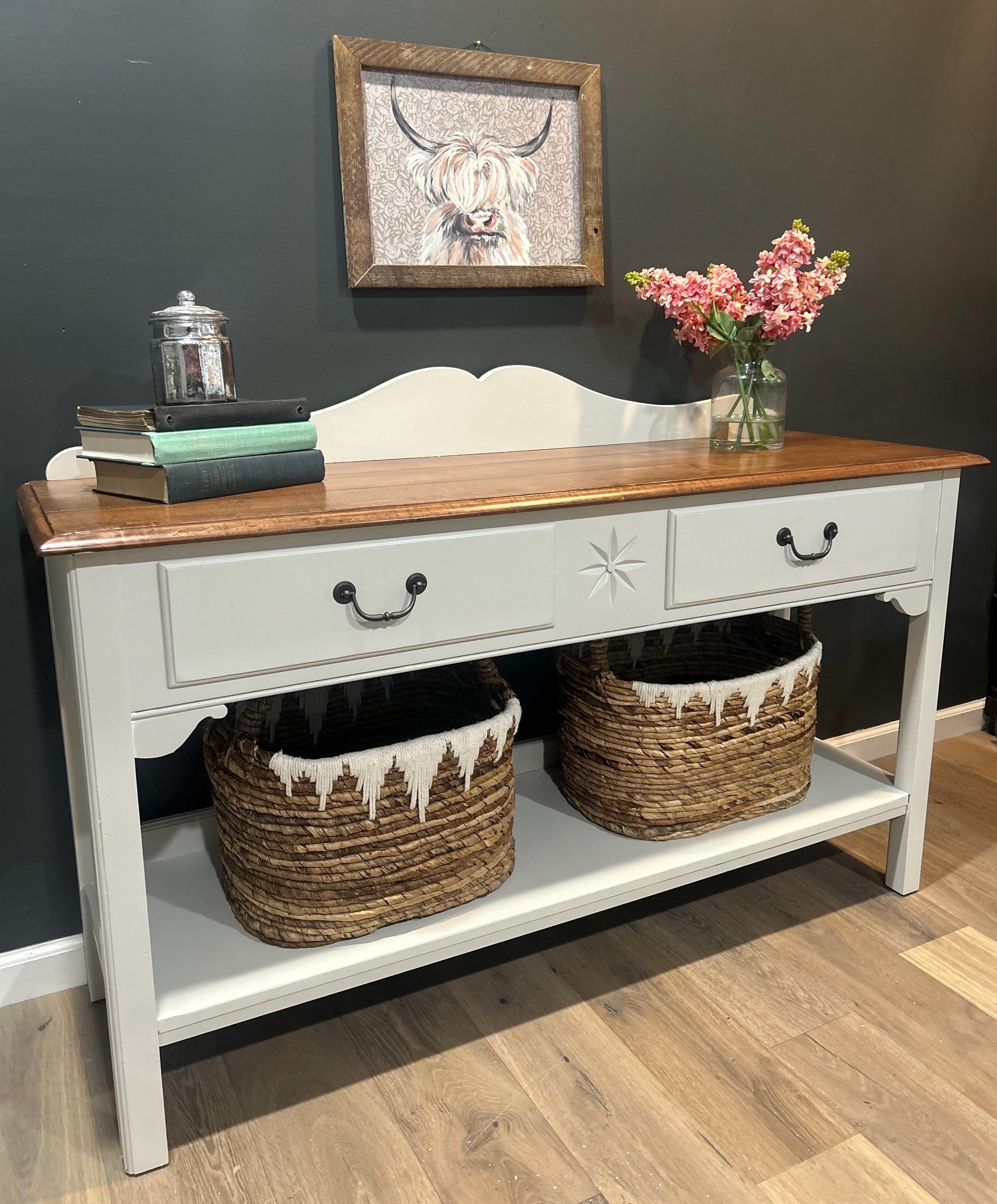 Ethan Allen Country Crossings Sofa Table/console Sideboard Maple #17 ...