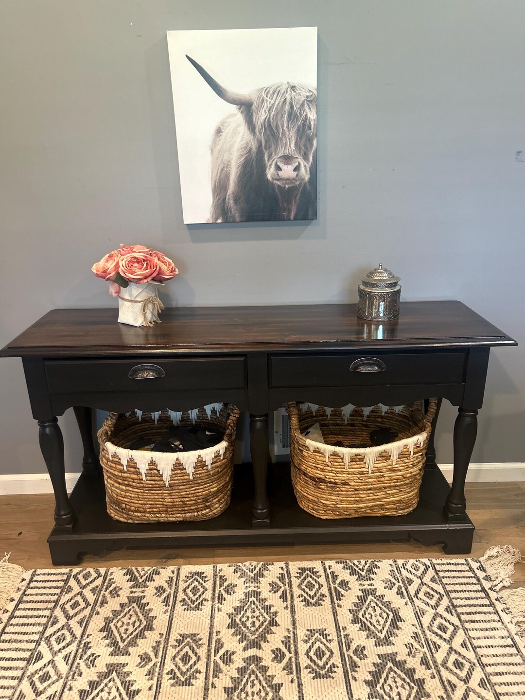 Broyhill Console Entryway Sofa Table - Etsy