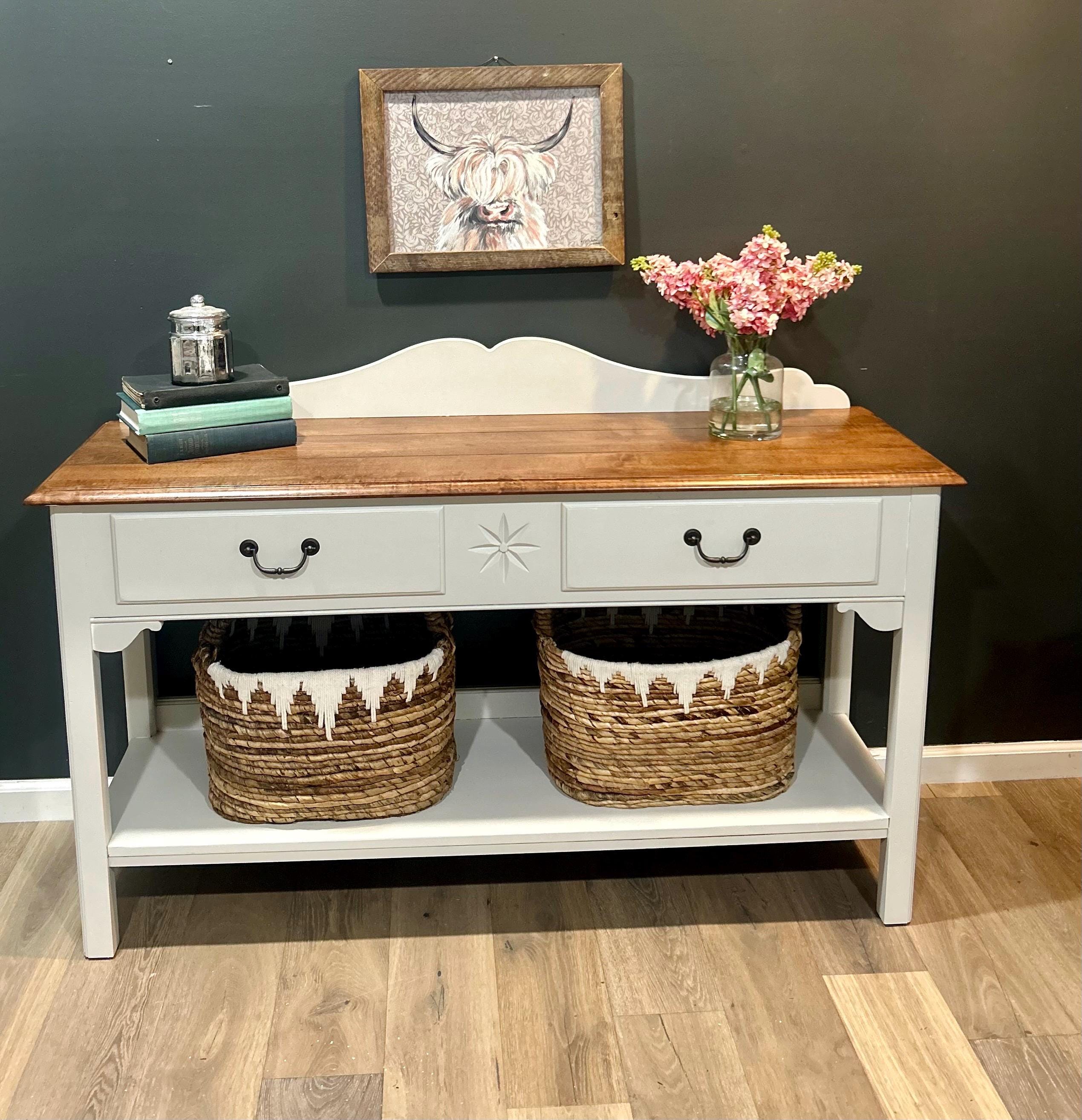 Ethan Allen Country Crossings Sofa Table/console Sideboard Maple #17 ...